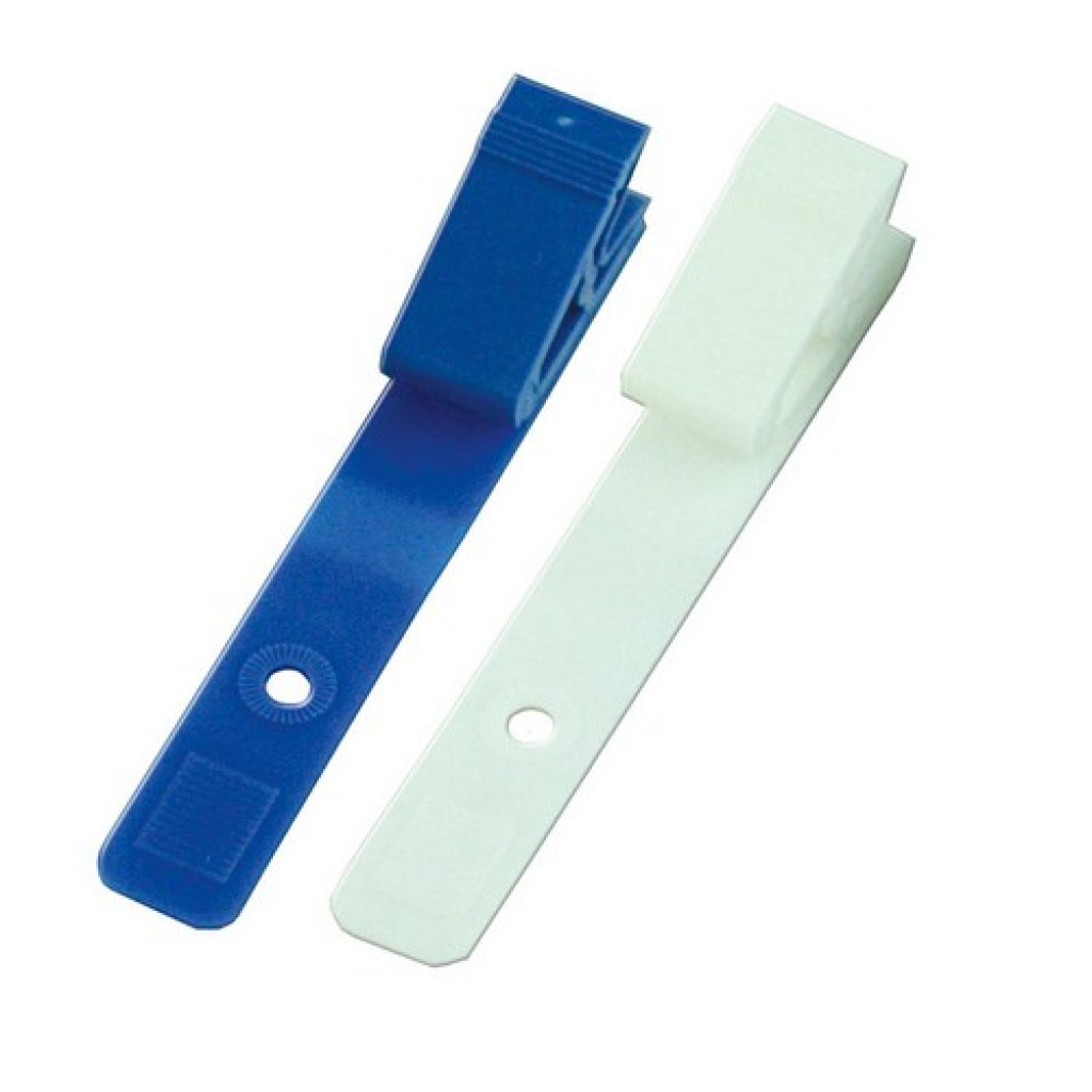 Plastic Strap Clips Pack of 100 Plastic ID Card or Card Holder Clothes ...