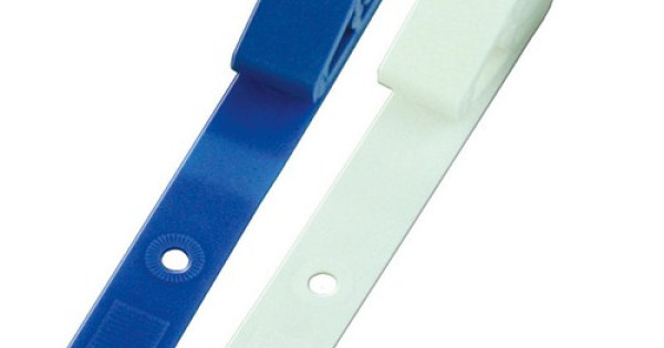 Plastic Strap Clips Pack of 100 Plastic ID Card or Card Holder Clothes ...