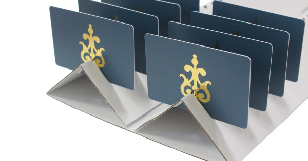 Cardboard Name Badge Display Tray