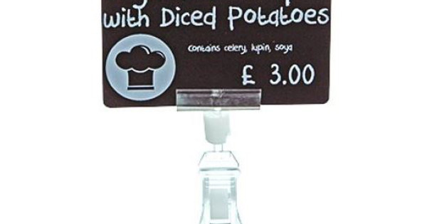 25 Price Ticket Clamps (40mm Height) | Food Retail Display