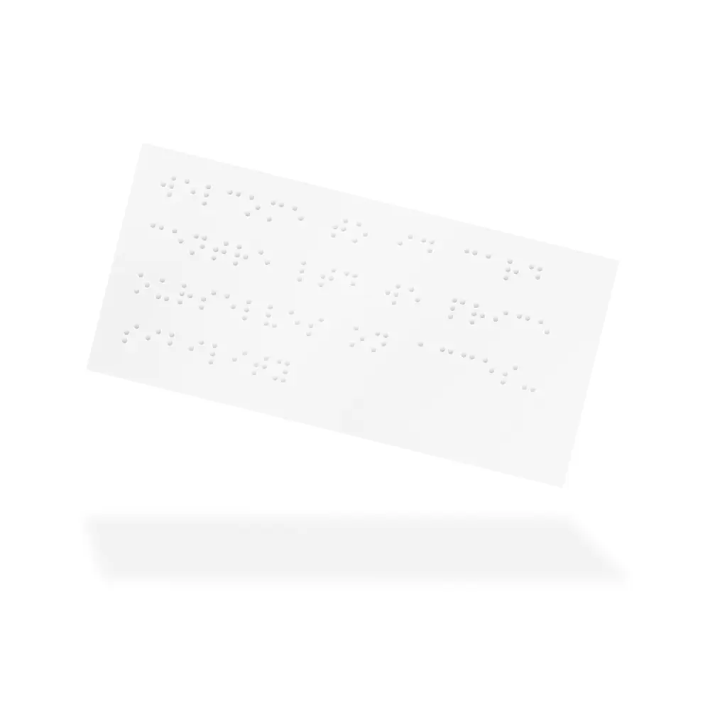 Braille House Catalogue Meeting Room Sign With Braille: Acrylic Plate