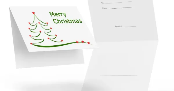 Christmas Tree Gift Card Holder (Pack of 100)
