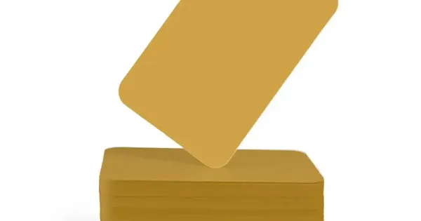 FOTODEK® Solid Core Liquid Gold PVC Cards (Pack of 100)