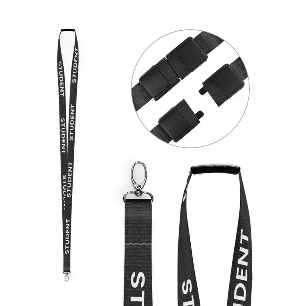 15mm Pre-Printed STUDENT Lanyard with Metal Lobster Clip