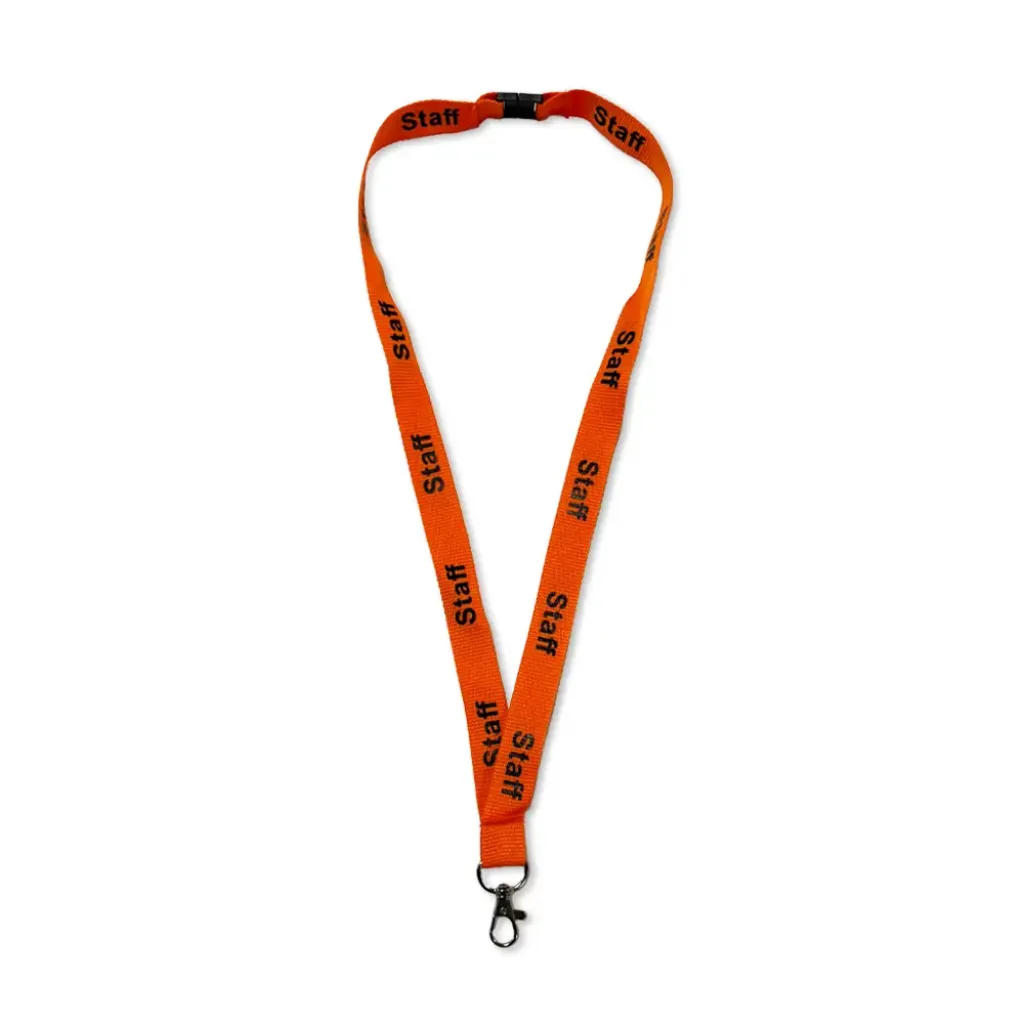 Orange Staff Lanyards (Pack of 100)