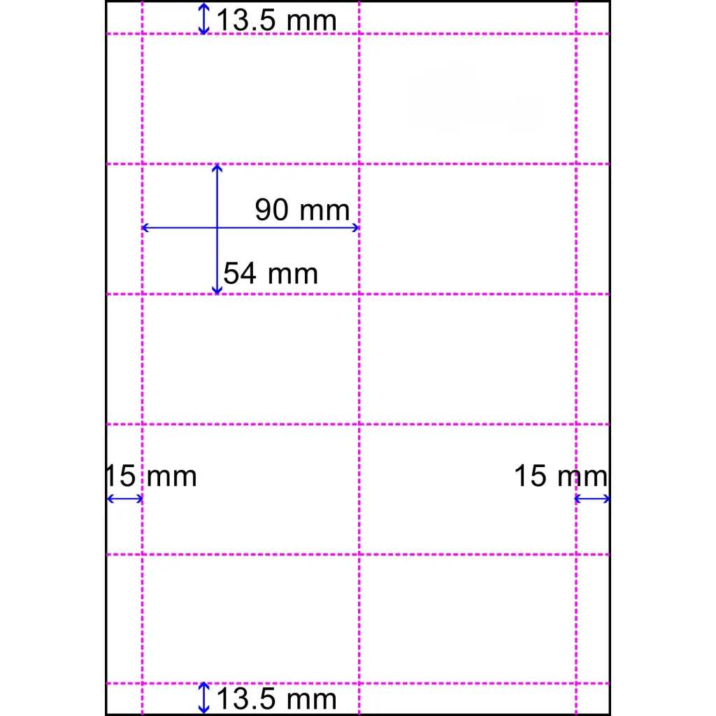 Perforated Paper Name Badge Inserts